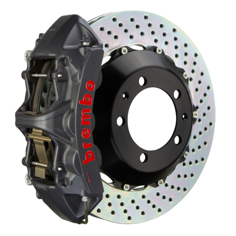 Brembo GT 6-Piston Front Big Brake Kit (GTS, Drilled, 14"): 300, Chall – FastHemis