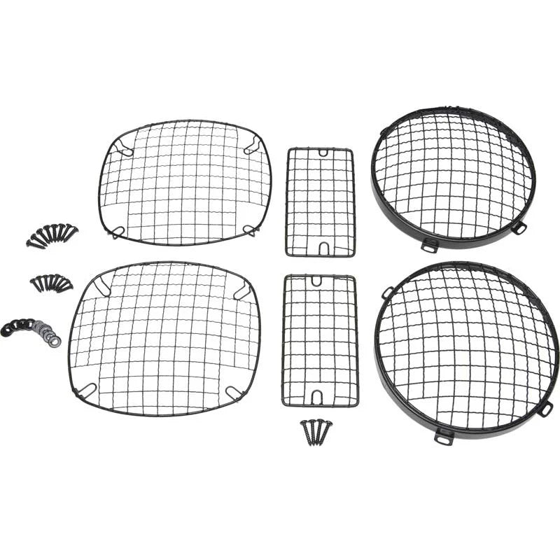 Kentrol Powder Coated Wire Mesh Guard Set for Jeep Wrangler – FastHemis