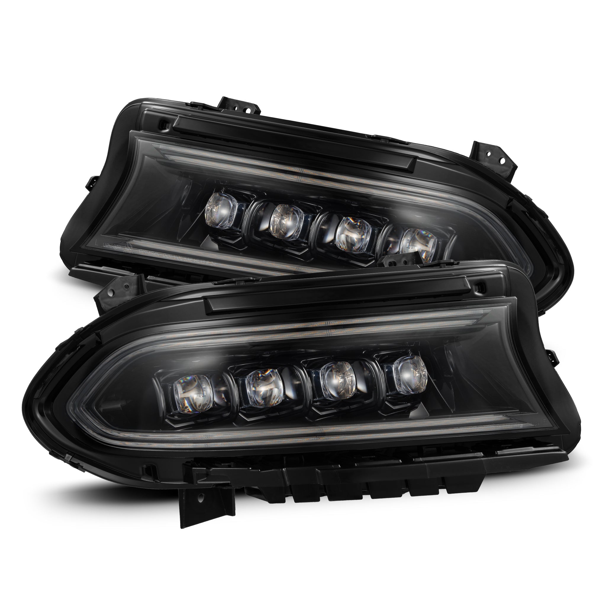 AlphaRex NOVA LED Projector Headlights (Alpha-Black): Dodge Charger 20 ...