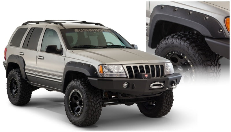 Bushwacker Cutout Style Fender Flares 2pc (FRONT): Jeep Grand Cherokee ...