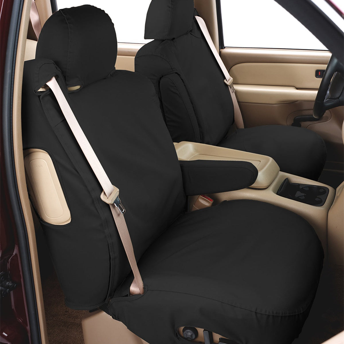 Covercraft Polycotton SeatSaver Custom Front Row Seat Covers (FRONT ...