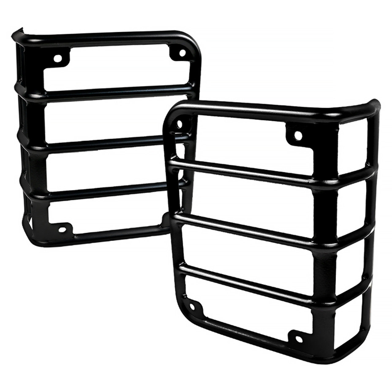 Spec D Tail Light Guard Covers (Black, V2): Jeep Wrangler JK 2007 - 20 ...